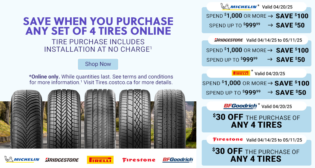 Shop for Tires | Costco Tires